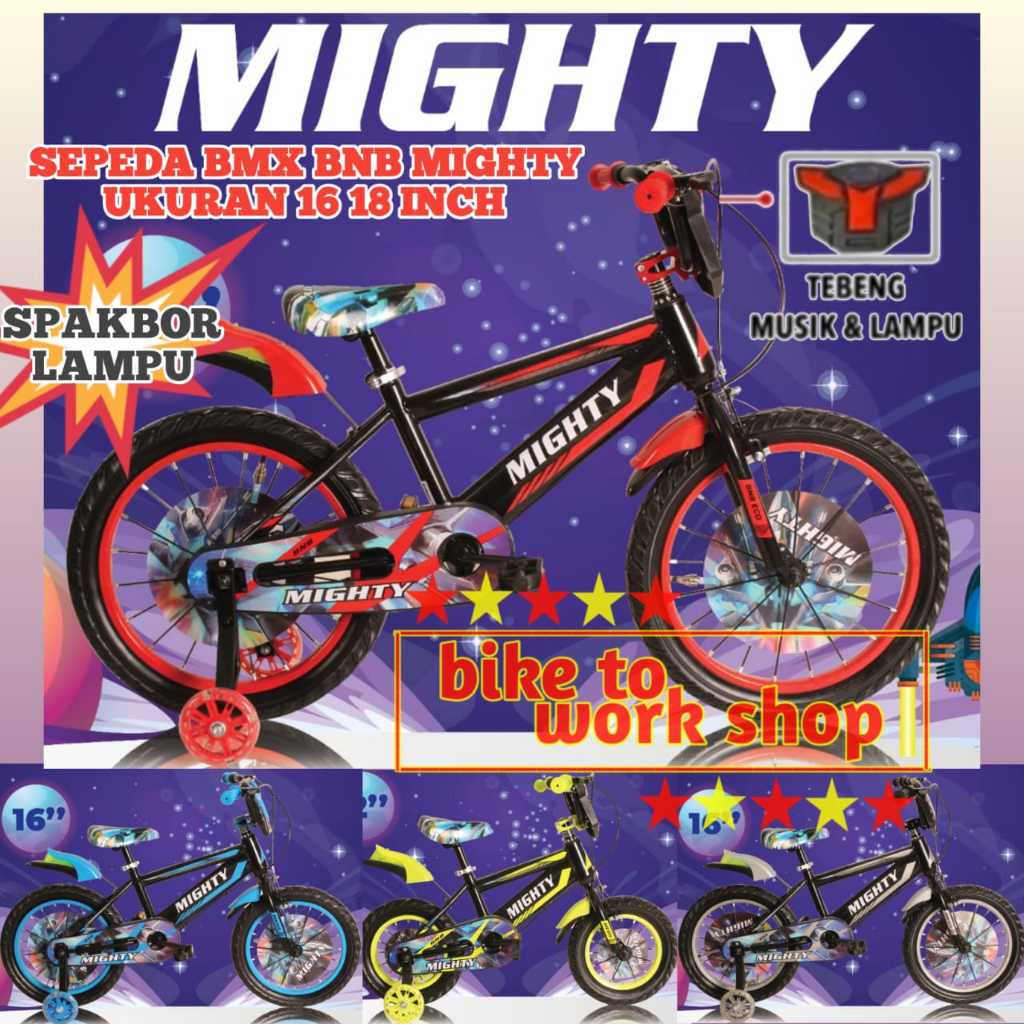 Jual SEPEDA ANAK BMX BNB SHINCHAN HERO MIGHTY MUSIK 12 16 18 BAN JUMBO ...