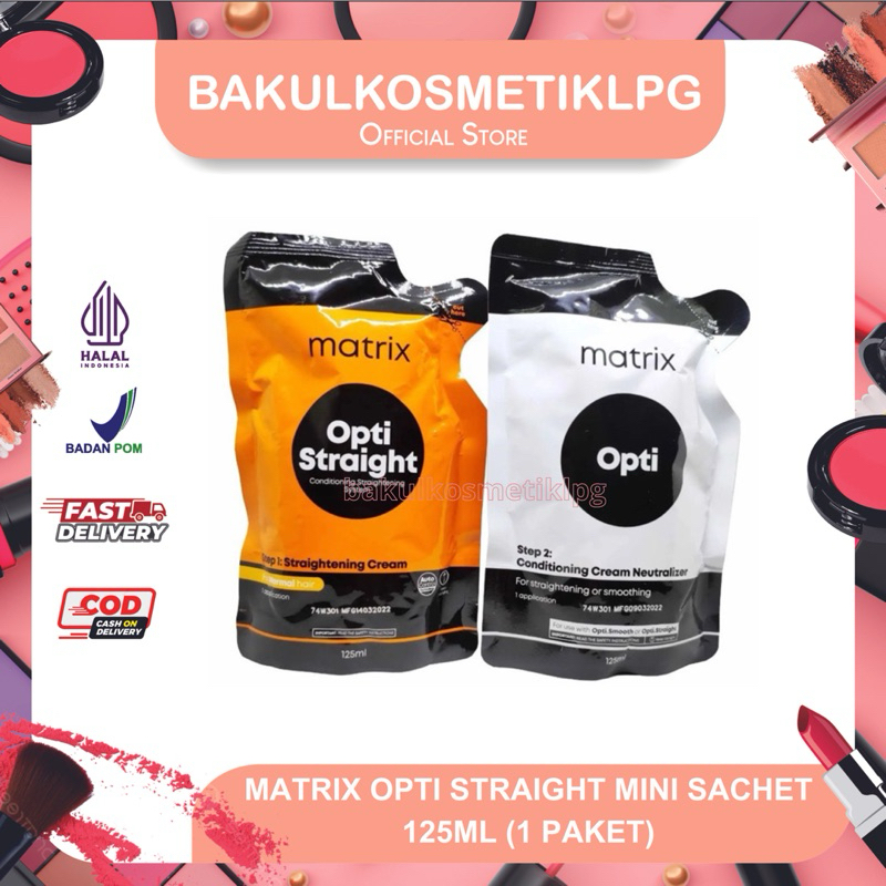 Jual MATRIX Opti Straight Mini Sachet RESISTAT 125 ml (1 Paket ...