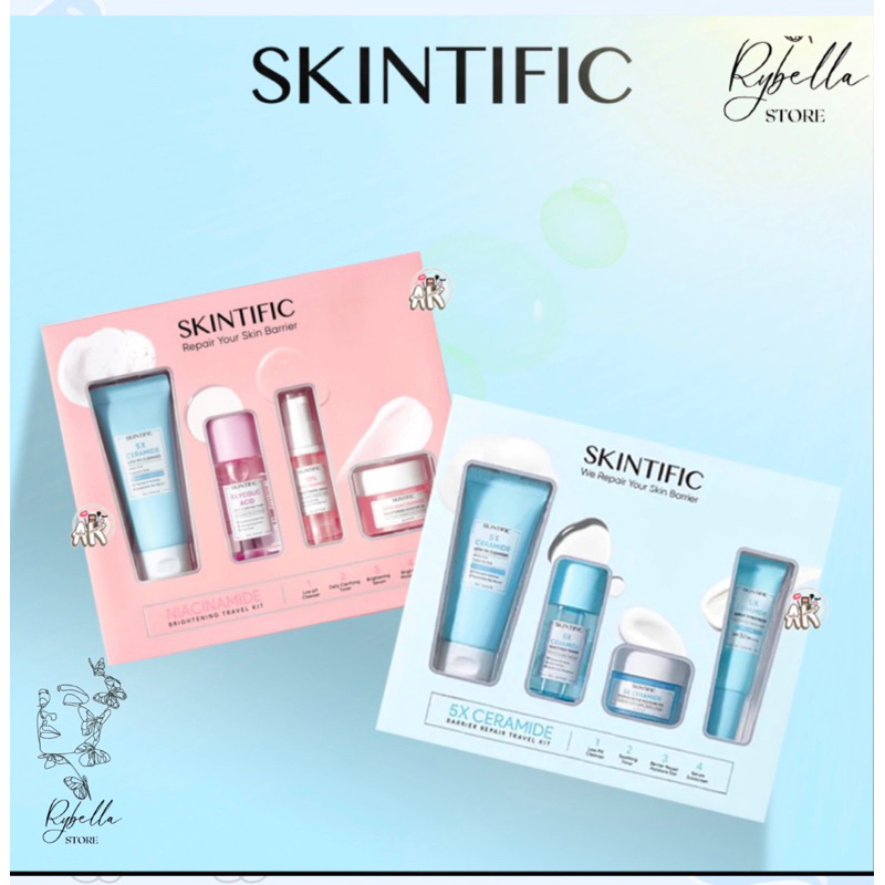 Jual Skintific 5X Ceramide Travel Kit | MSH Niacinamide Brightening ...