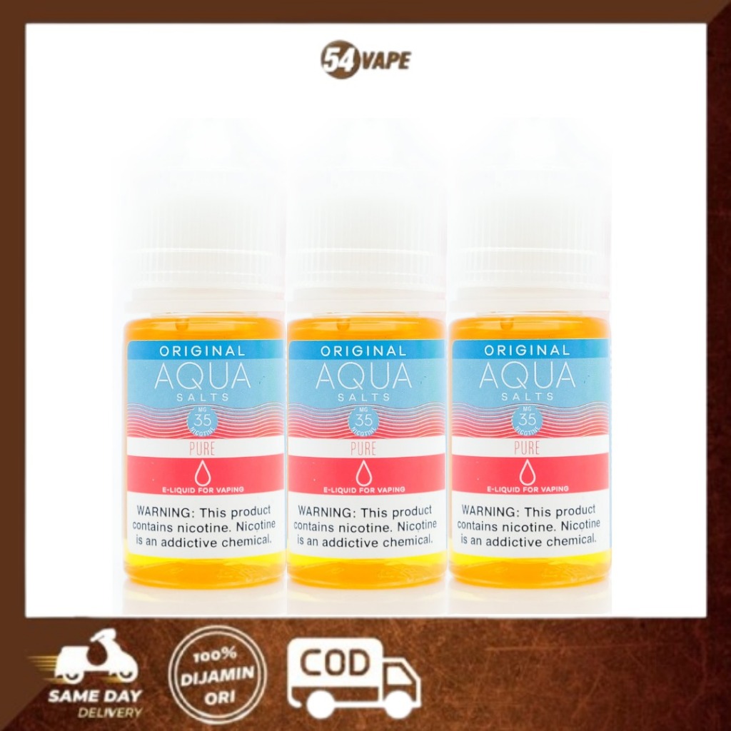 Jual Paket 3 Liquid Aqua Pure Salt 30ml | Shopee Indonesia