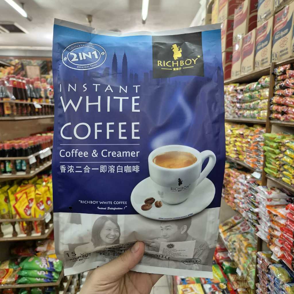 Jual RICH BOY RICHBOY INSTANT WHITE COFFEE 2 IN 1 | Shopee Indonesia