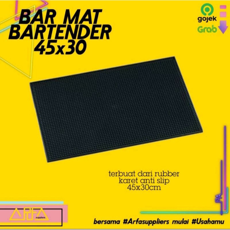 Jual Bat Mat Rubber Antislip Tatakan Gelas Alas Meja 45x30cm | Shopee ...