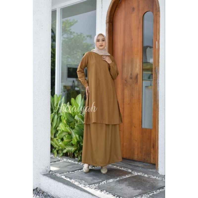 Jual Setelan Rok Model Kurung Melayu Toyobo Huraiyah/ SETROK Pemda ...