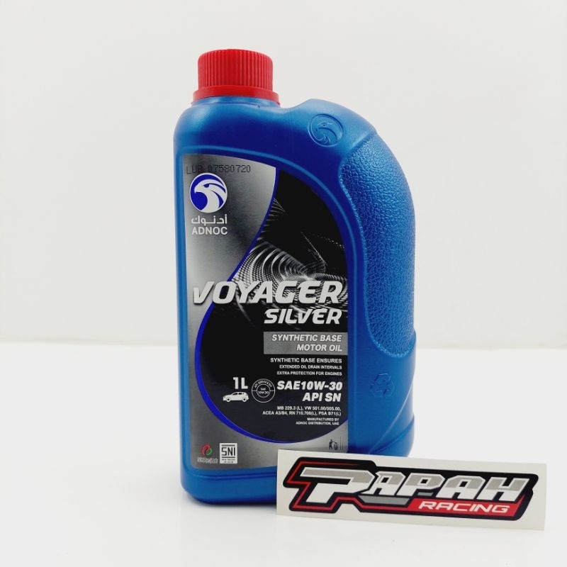 Jual oli adnoc voyager silver 10w 30 matic | Shopee Indonesia