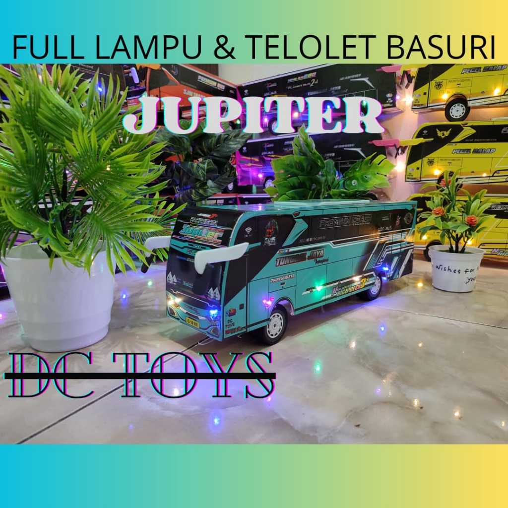Jual MAINAN VIRAL MINIATUR BUS TELOLET BASURI JUPITER TUNGGAL JAYA FULL LAMPU TERBARU | Shopee ...