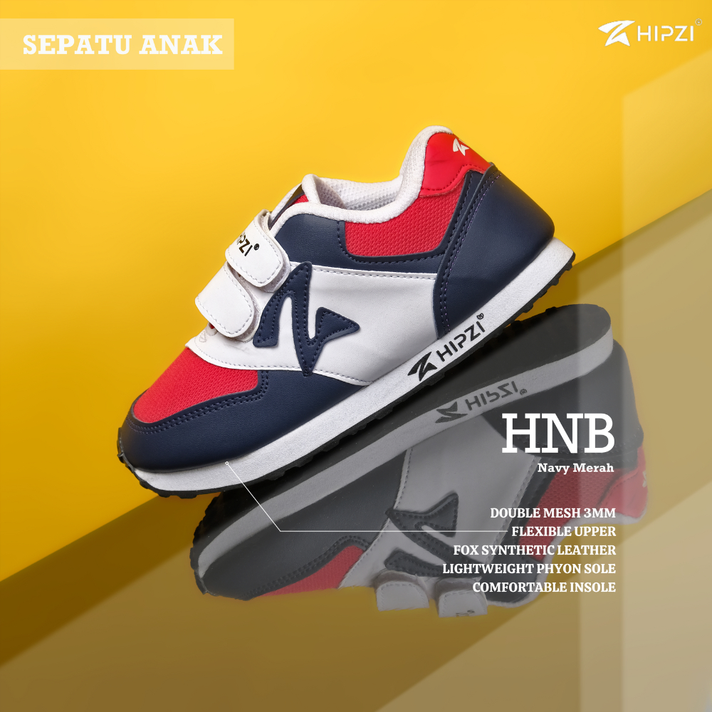 Jual HIPZI Sepatu Anak Sneaker Sport Velcro Anti Retak Ringan & Nyaman ...