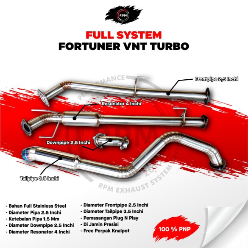 Jual Full system fortuner vnt turbo full stainless plug n play | Shopee ...