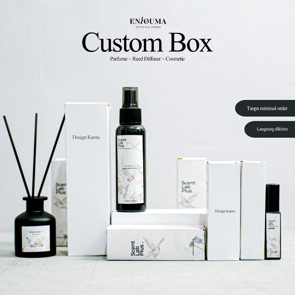 Jual Custom Box Parfume Reed diffuser cosmetic / Custom Packaging Scent / Dus Parfum Custom ...