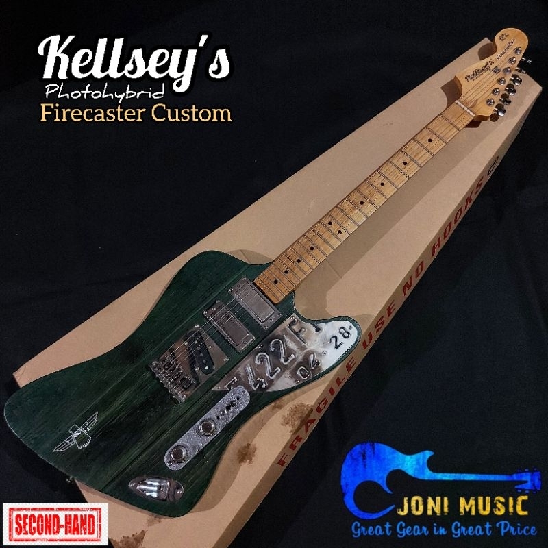 Jual Gitar Kellsey's Photohybrid Firecaster Custom Firebird-Tele-Strato ...