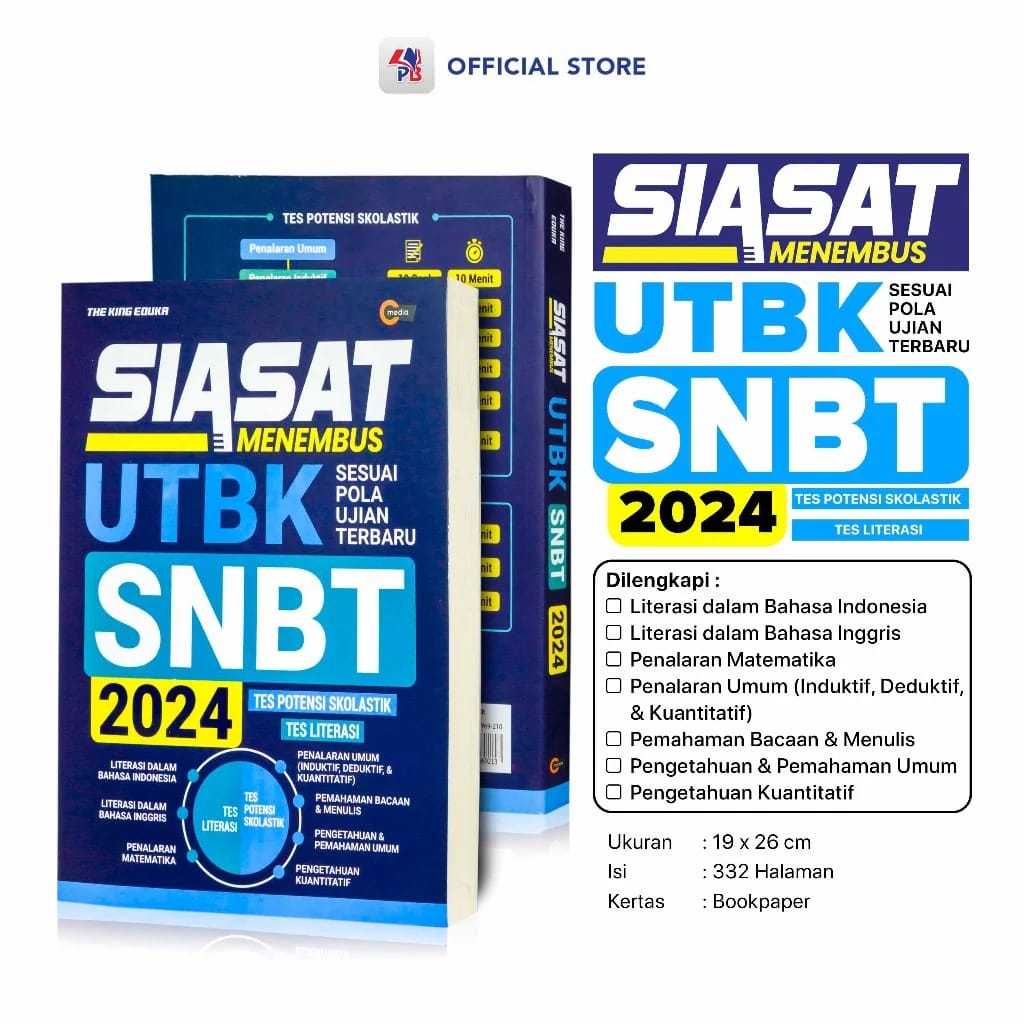 Jual Buku UTBK 2024 / Siasat Menembus UTBK SNBT 2024 – Sesuai Pola Ujian Terbaru | Shopee Indonesia