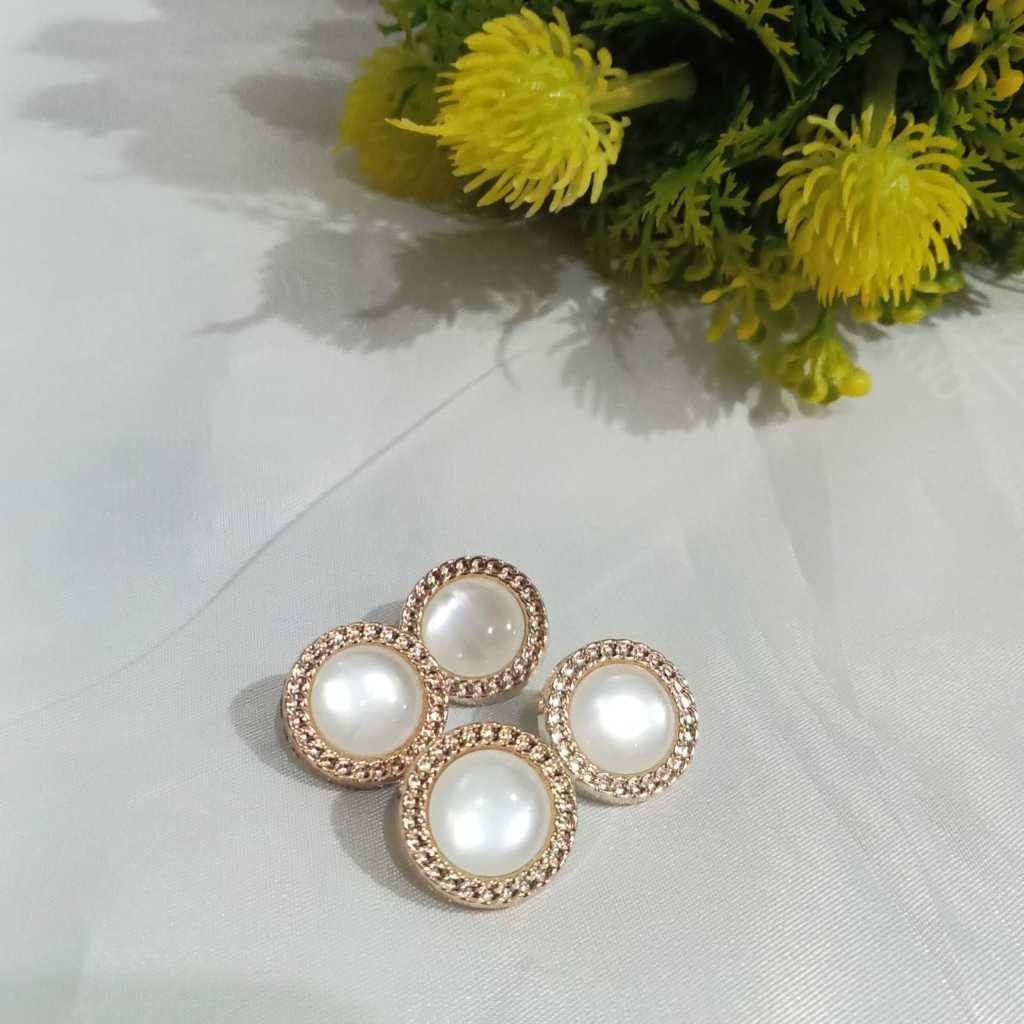 Jual Kancing Jamur Mutiara Datar List Garis/10 pcs | Shopee Indonesia