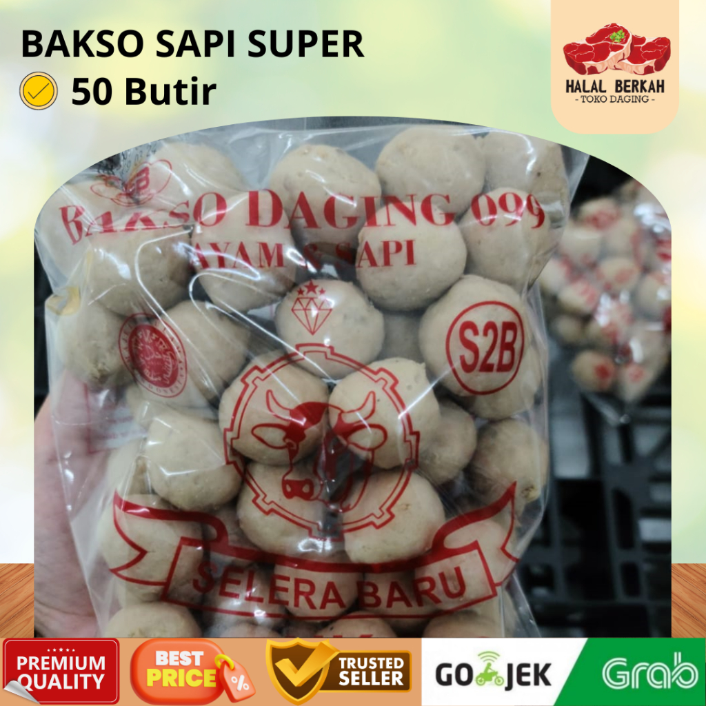 Jual BAKSO DAGING SAPI SUPER S1B SELERA BARU 50BUTIR | Shopee Indonesia
