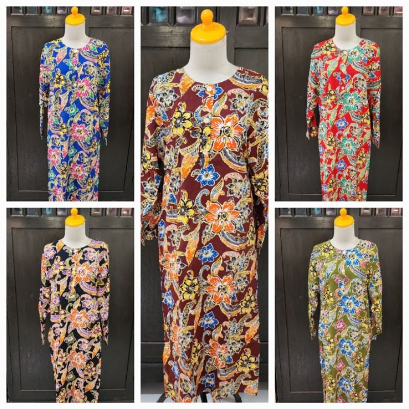 Jual Daster panjang /longdress kencana ungu label merah Lengan Panjang ...