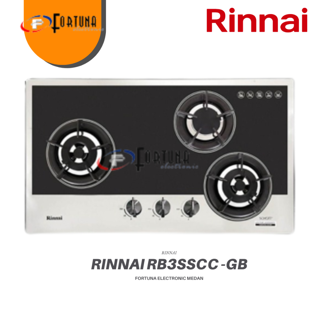 Jual RINNAI KOMPOR TANAM RB-3SS-C (GB) SHINING BLACK RB3SSC 3 TUNGKU 7CM | Shopee Indonesia