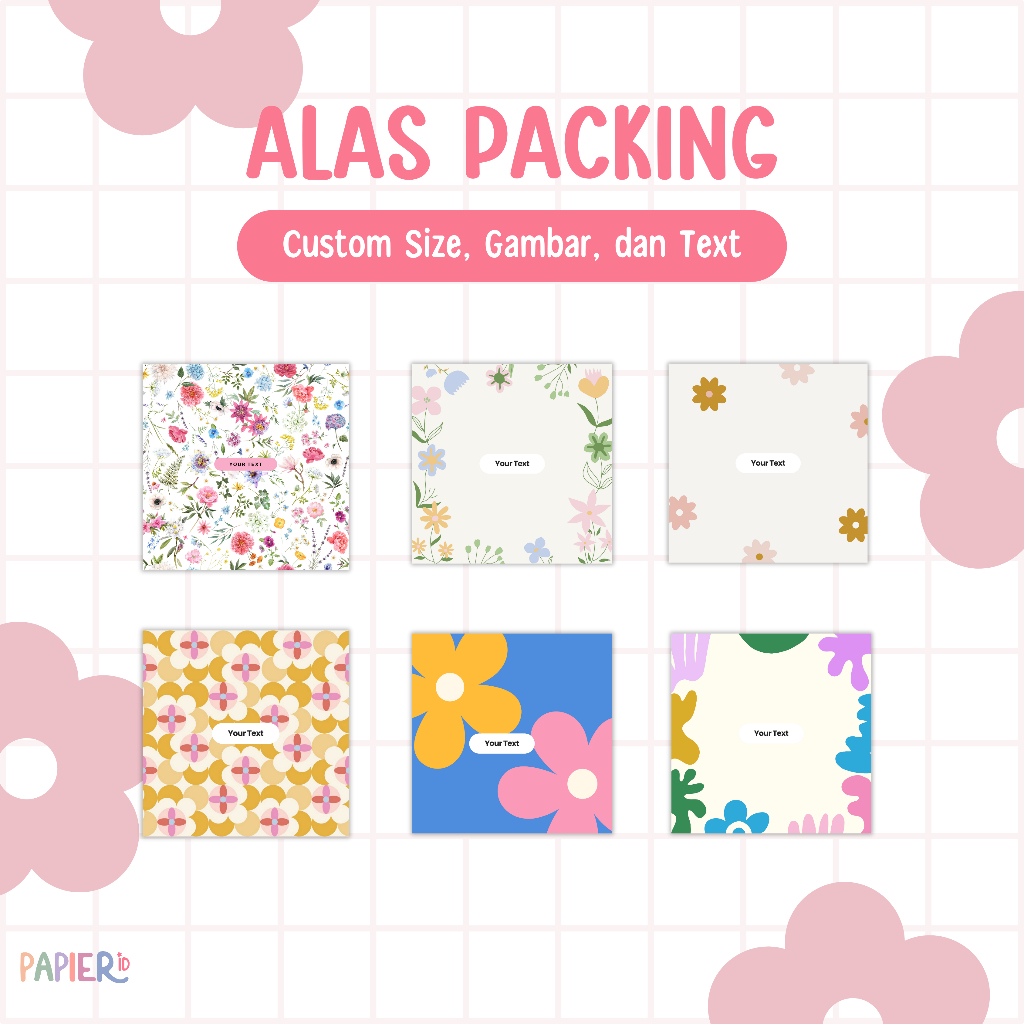 Jual Alas kertas Alas Packing Alas Mini Gift Alas Snack Kertas Dudukan ...