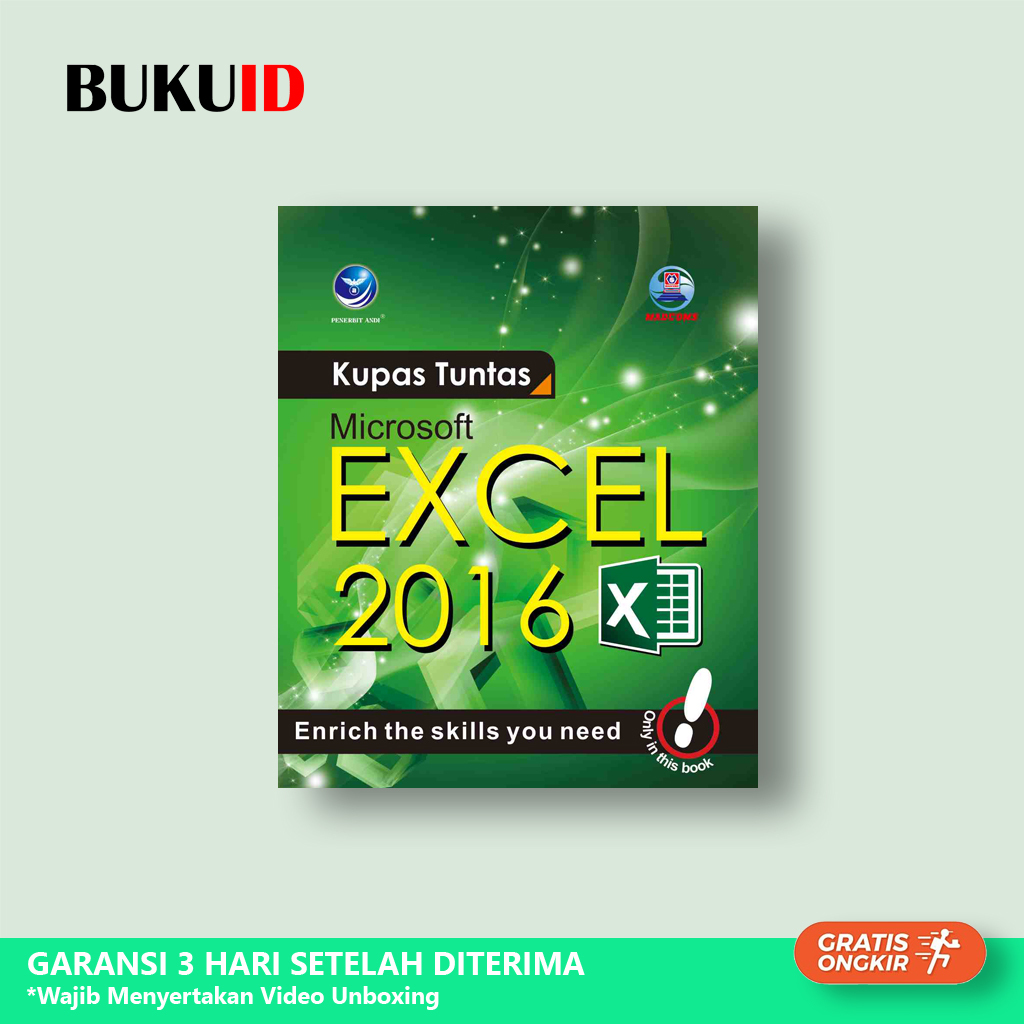 Jual Buku Kupas Tuntas: Microsoft Excel 2016 - Original | Shopee Indonesia