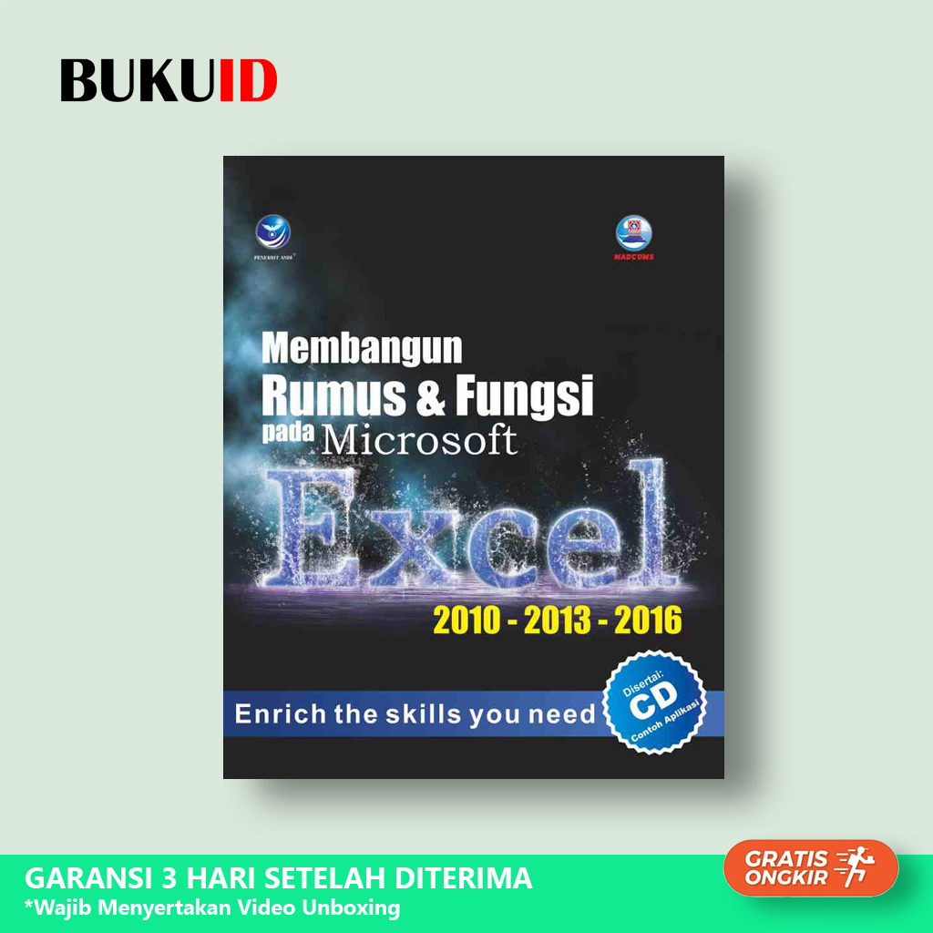 Jual Buku Membangun Rumus Dan Fungsi pada Microsoft Excel 2010-2013-2016 + CD | Shopee Indonesia