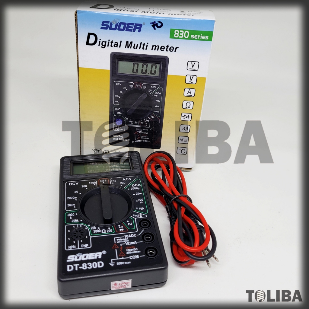 Jual multitester digital suoer / digital multimeter avometer alat ukur ...