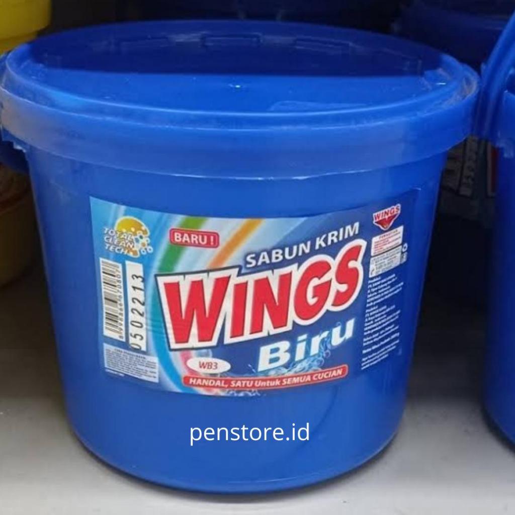 Jual (pcs) Sabun Colek WINGS Biru Kemasan Timba 5 kg / Wings Biru Ember sabun serbaguna | Shopee ...