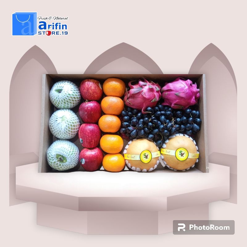 Jual Hampers Gift Box Buah Fresh Ekonomis / Bisa Request Buah Sendiri ...