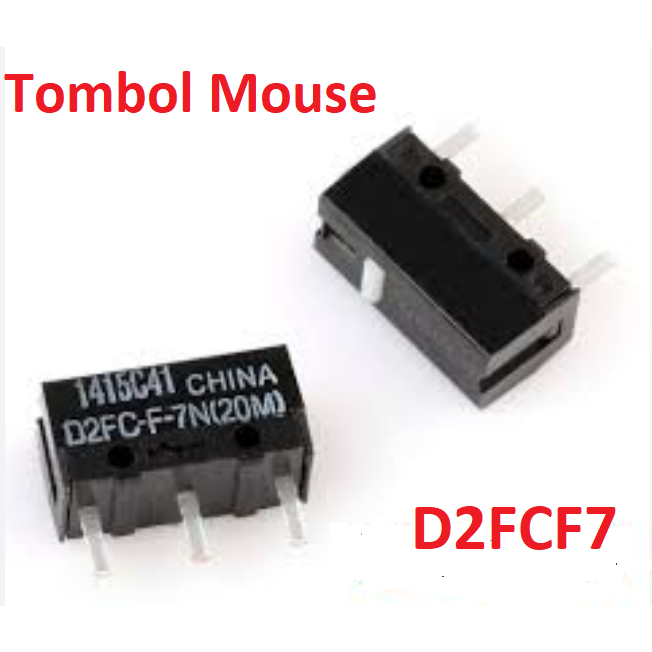 Jual Tombol Mouse Micro Switch Mouse D2FC-F-7N Saklar D2FCF7N 3 Pin | Shopee Indonesia