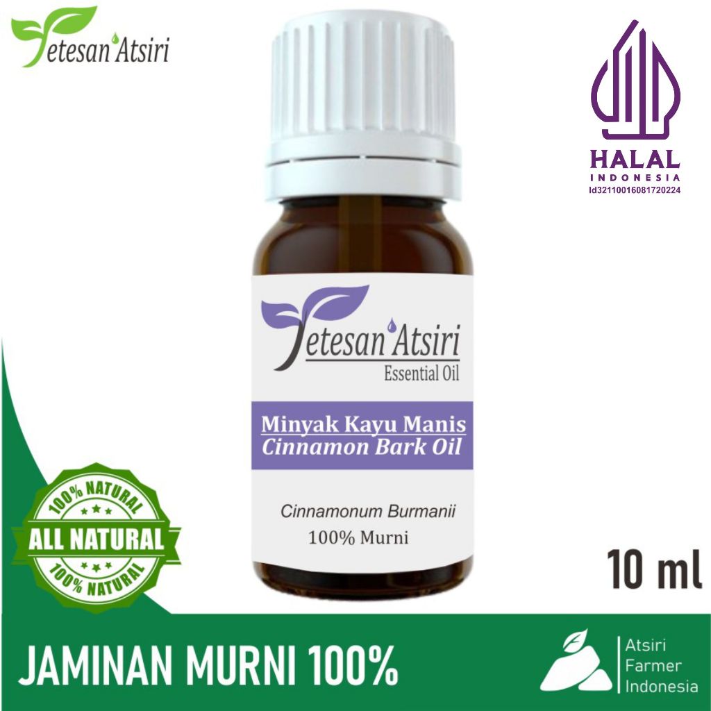 Jual 10 ml minyak atsiri kayu manis minyak kayu manis murni cinnamon bark essential oil cinnamon ...