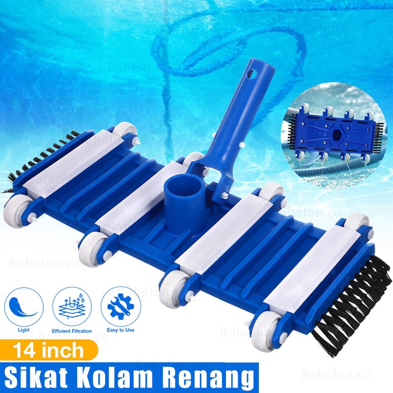 Jual Vacuum Head 8 Roda Alat Pembersih Kepala Vacum Vakum Kolam Renang Sikat Bawah Samping Sikat ...