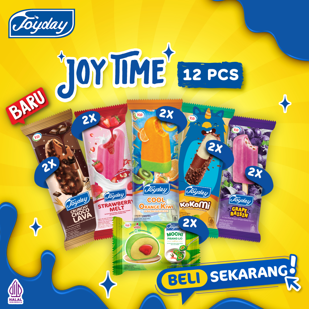 Jual Joyday Ice Cream Package Joy Time - Isi 12 pcs Eskrim Mix | Shopee ...