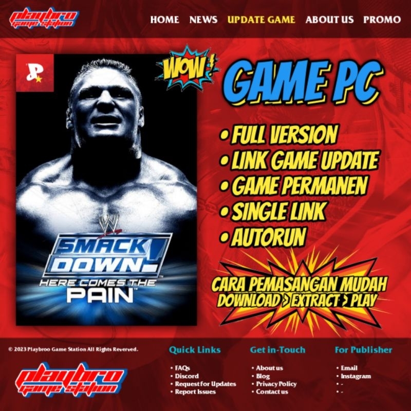 Jual WWE SmackDown Here Comes the Pain - Game PC/Laptop (Download to ...