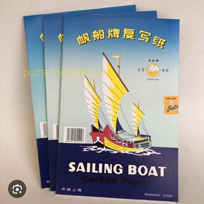Jual Kertas / Paper Karbon / Carbon Kapal Double Biru Folio / Carbon ...