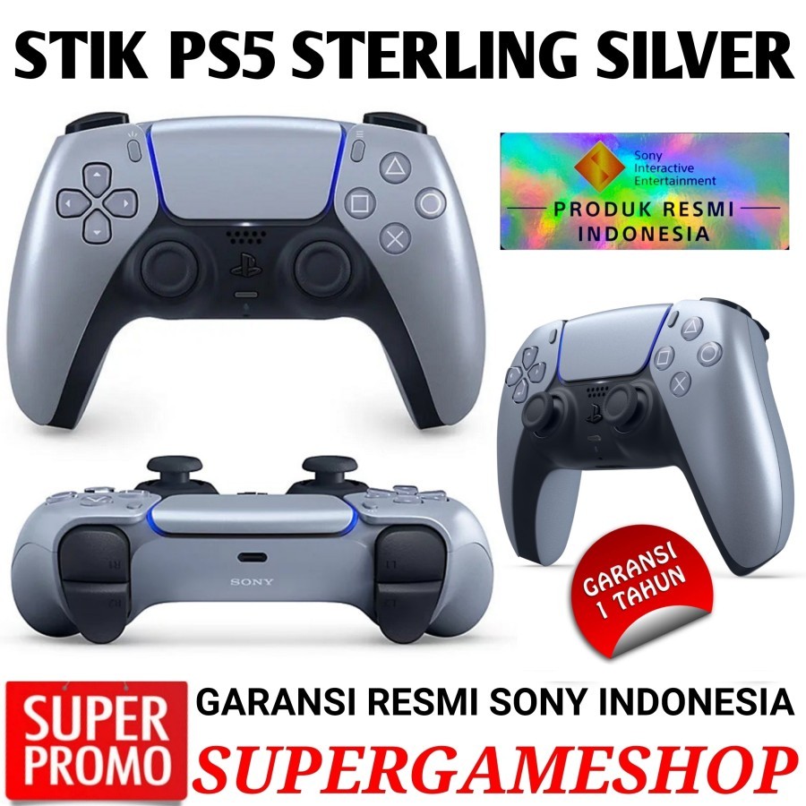 Jual Stik PS5 Dualsense Sterling Silver PS5 Wireless Controller ...