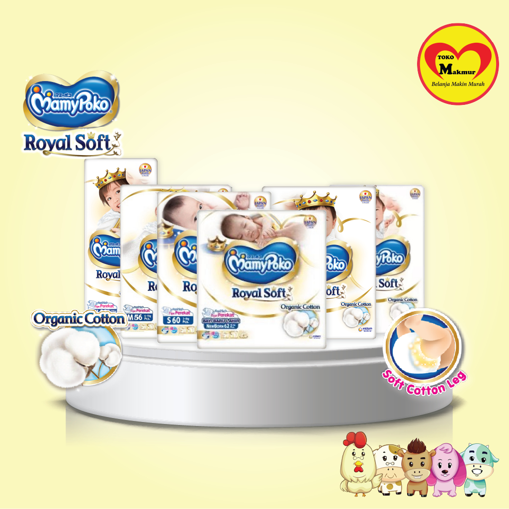 Jual Mamy Poko Perekat Royal Soft Nb62 / S60 / M56 / L48 / Xl40 / Xxl32 ...