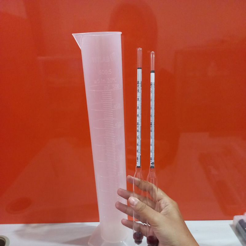 Jual Set Test Density BBM Hydrometer Bensin, Solar dan Gelas Ukur PP ...
