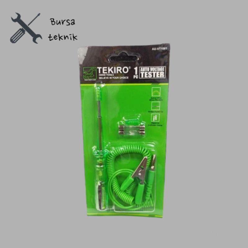 Jual (COD) Tekiro tespen DC tespen kabel auto voltage tester tekiro ...