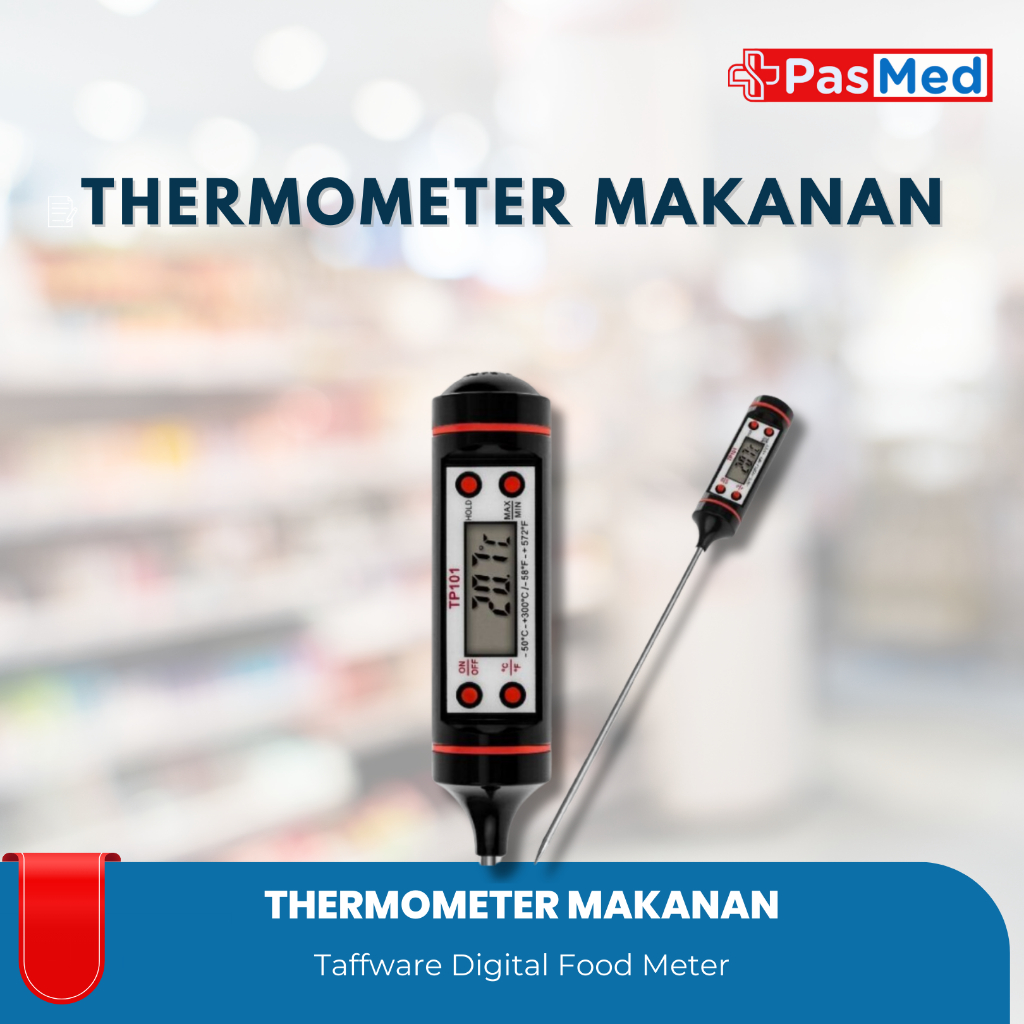 Jual PASMED | Taffware Digital Food Termometer /Alat Pengukur Suhu ...
