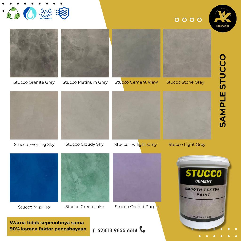 Jual Cat Stucco Cement Concrete Theme 1 kg | Shopee Indonesia