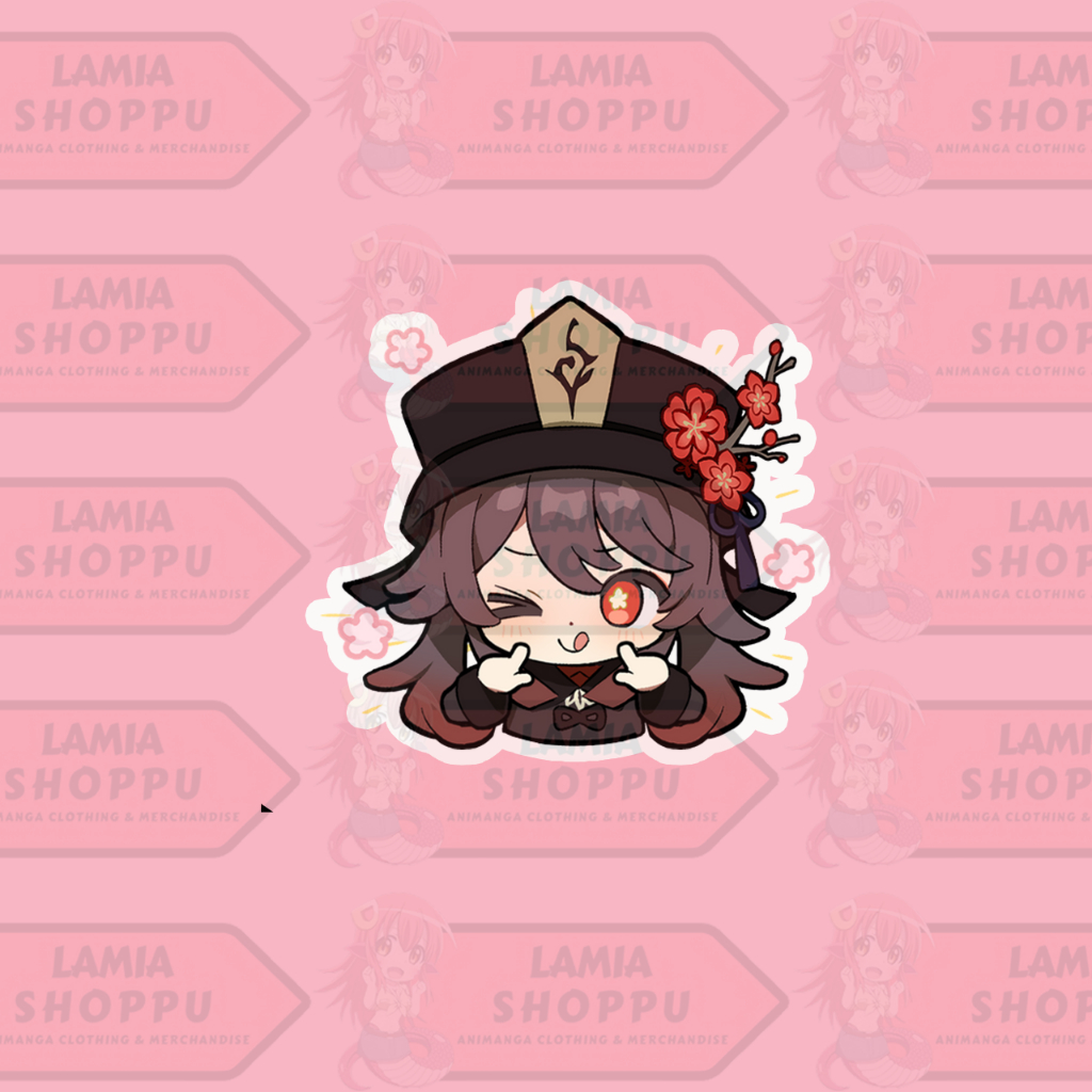 Jual Stiker Genshin Impact Hutao | Sticker Hutao Chibi Waifu | Shopee ...