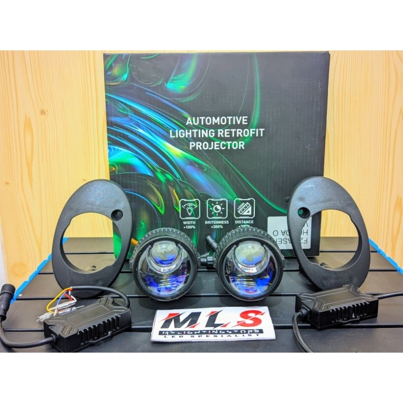 Jual Foglamp Projector 2 INCH LASER F2 BI-LENS fog lamp mobil q8 toyota ...