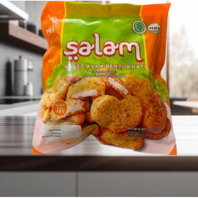 Jual SALAM Nugget Ayam Bentuk Hati/Love 500gr | Shopee Indonesia
