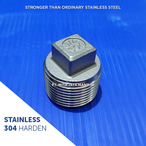 Jual Square Plug 3/4" End Cap 3/4 inch Penutup Pipa Stainless SS 304 ...