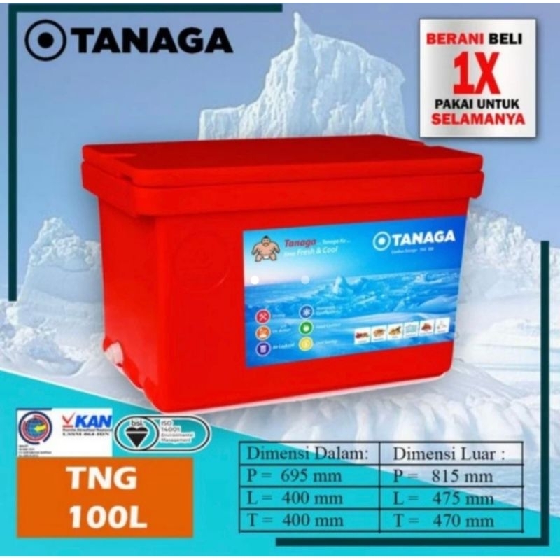 Jual Coolbox / Cooler Box Tanaga 100 Liter Termos Es kotak ikan minuman ...