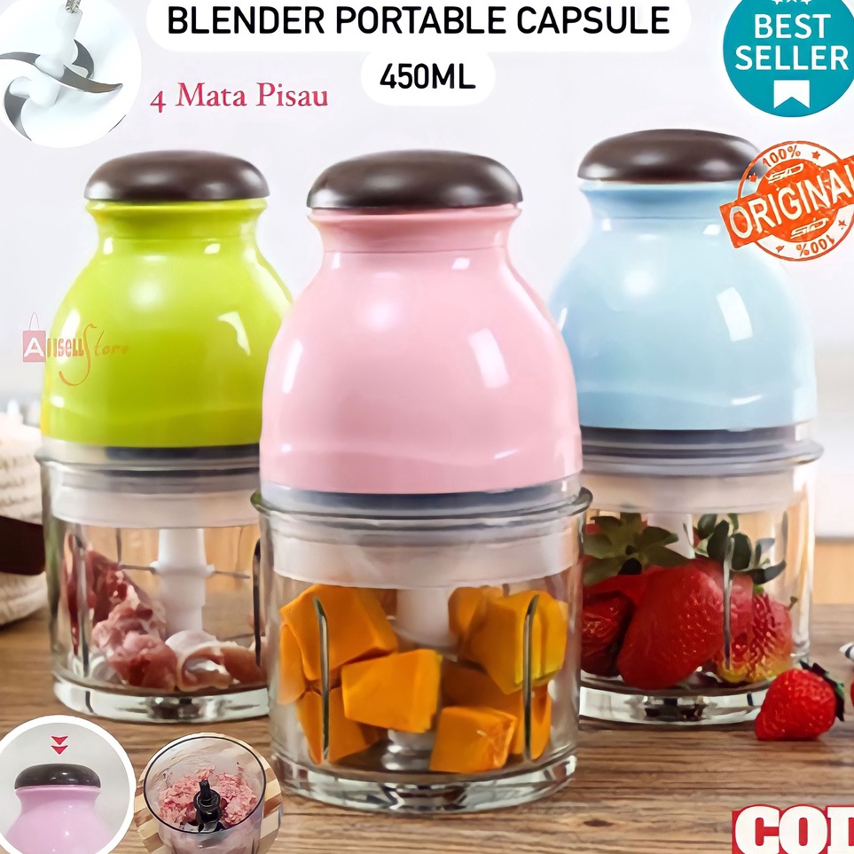 Jual BISA COD PROMO BLENDER CAPSULE CUTTER BLENDER KAPSUL BLENDER TEKAN ...