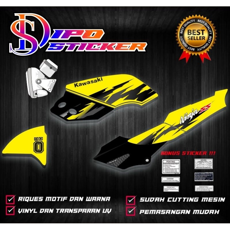 Jual sticker striping ninja ss custom sayap Victor 5a transparan UV ...