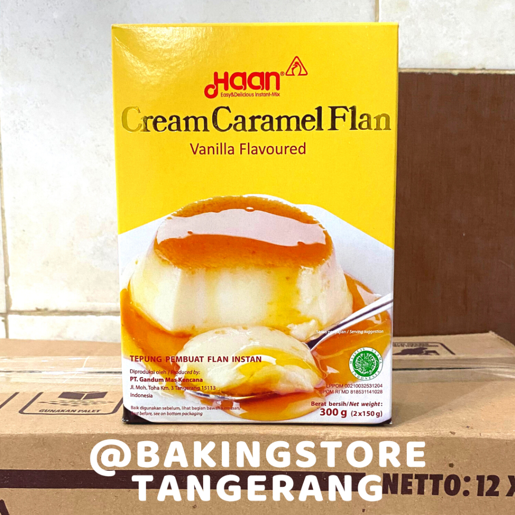 Jual Haan Cream Caramel Flan 300 gr Vanilla | Tepung Flan Instant ...