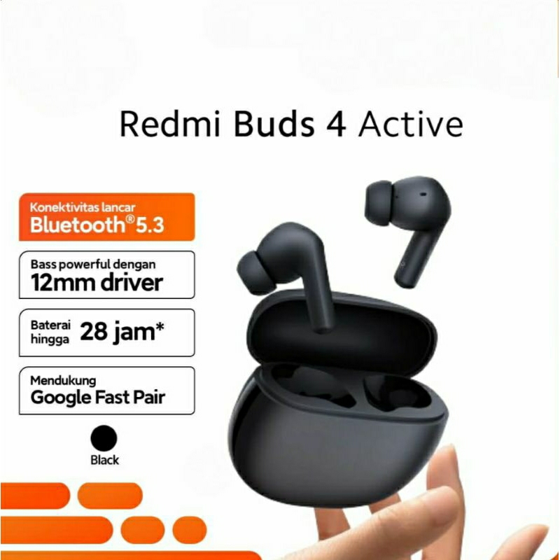 Jual Xiaomi Redmi Buds 4 Active TWS Earphone Bluetooth 5.3 IPX4 Baterai ...