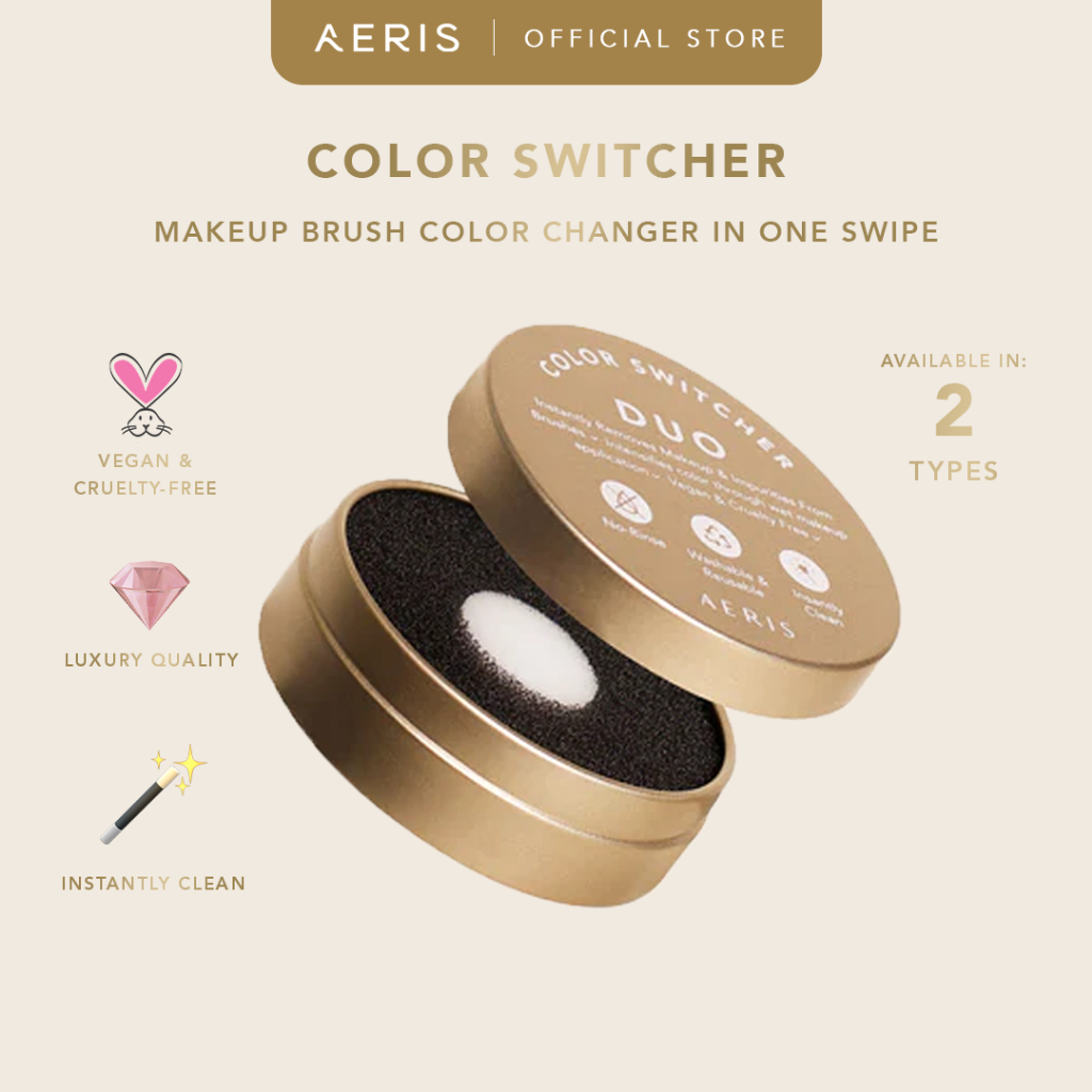 Jual Aeris Beauté Color Switcher | Spons Pembersih Pigmen Brush Make Up Instan Brush Cleaner ...