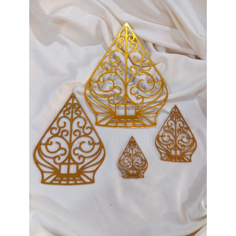 Jual Gunungan Akrilik Hiasan Mahar Warna Gold / Warna Custom | Shopee ...