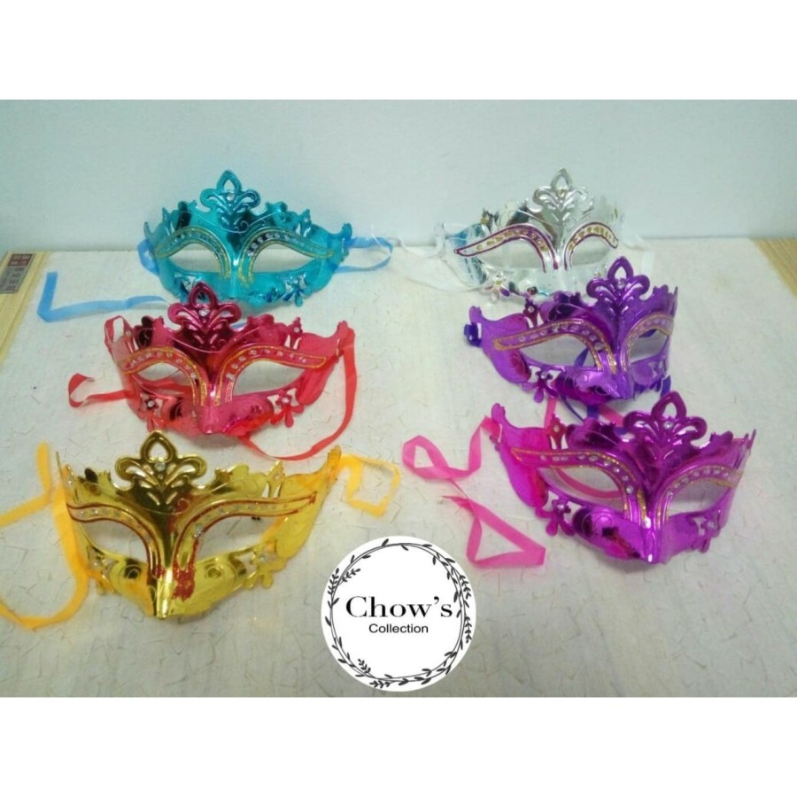 Jual Topeng Pesta / Party Mask Masquerade / Topeng Wajah Glitter | Shopee Indonesia