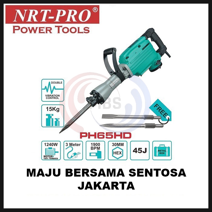 Jual MBS - NRT-PRO PH65 HD Bor Bobok Jack Hammer Drill Beton Tembok Impact Demolition Mesin PH ...
