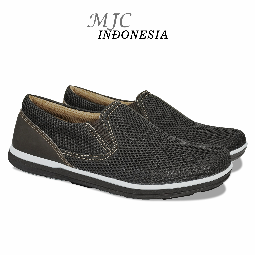 Jual MJC Indonesia Sepatu Pria Slip On Kerja Original Sepatu Slop Casual Cowok Kekinian Shoes ...